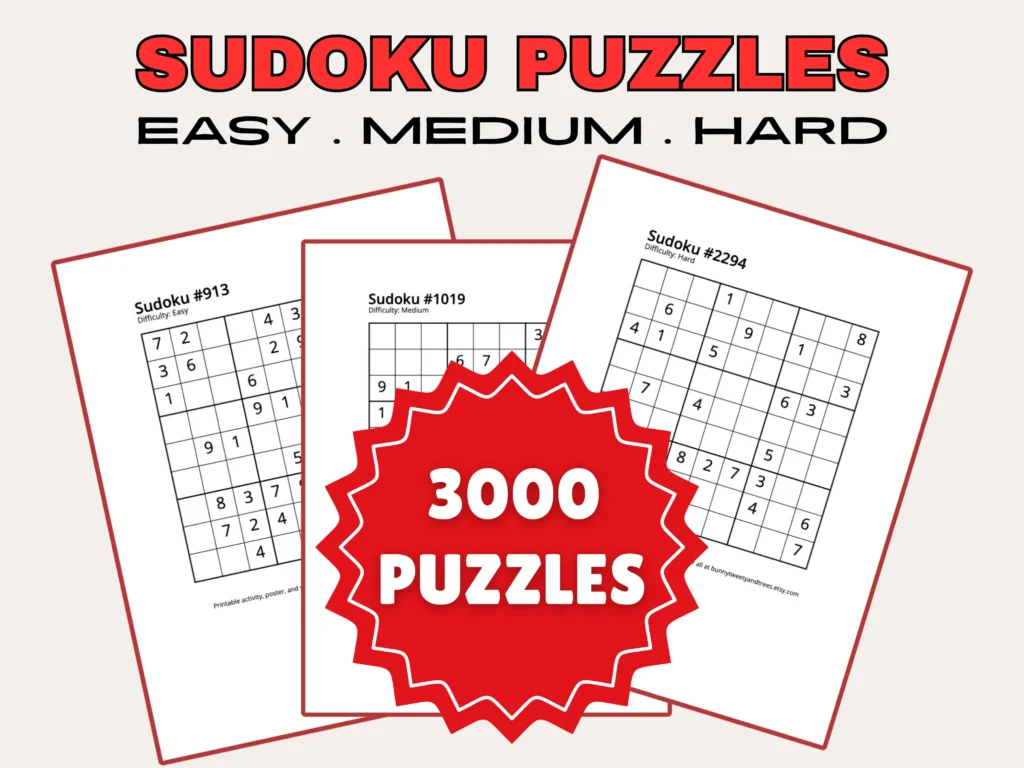 Printable Sudoku Puzzles. Sudoku Challenge. Brain Activity For Kids ...